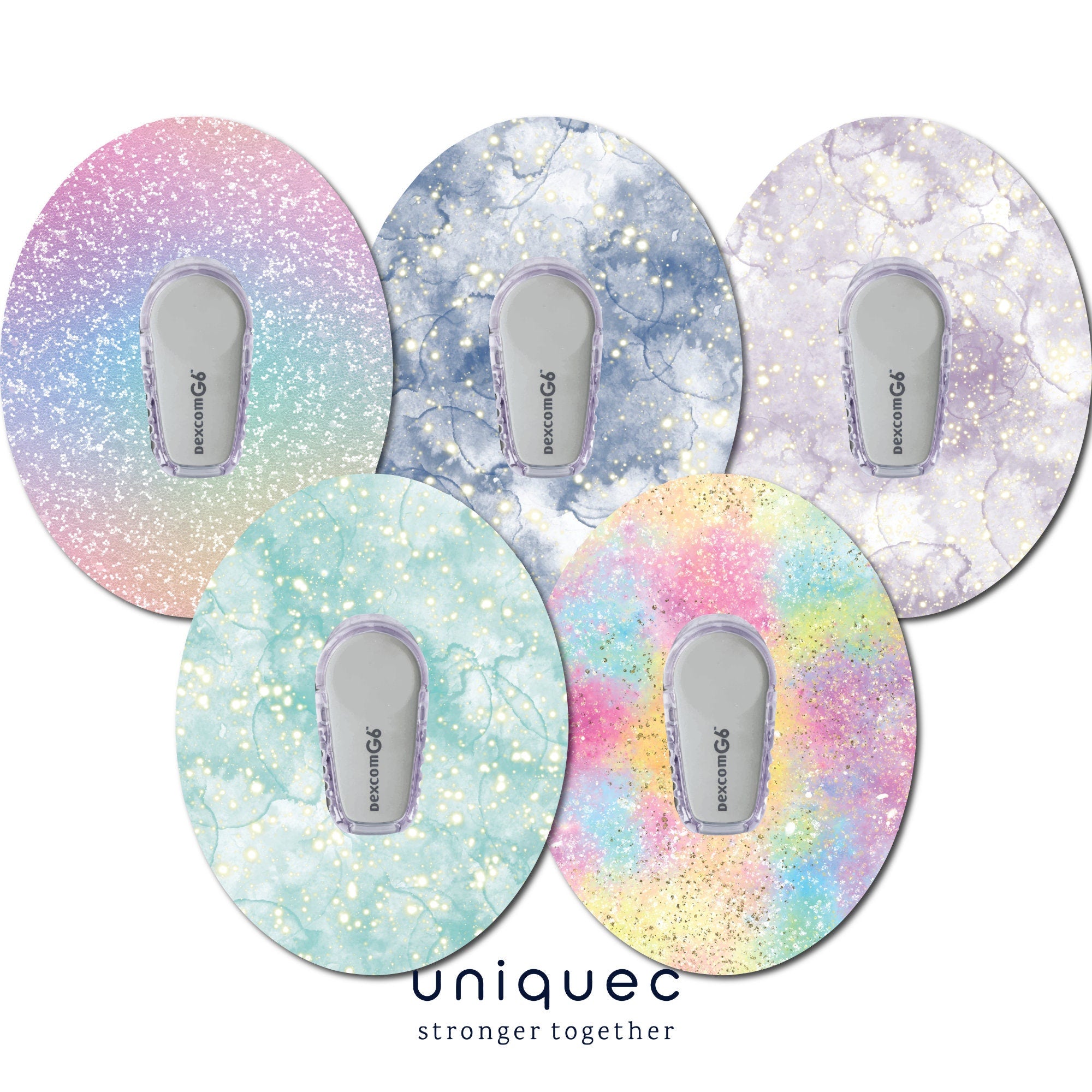 Dexcom Patch G6 Pastel Bundle Collection Set of 5 Patches – Uniquec